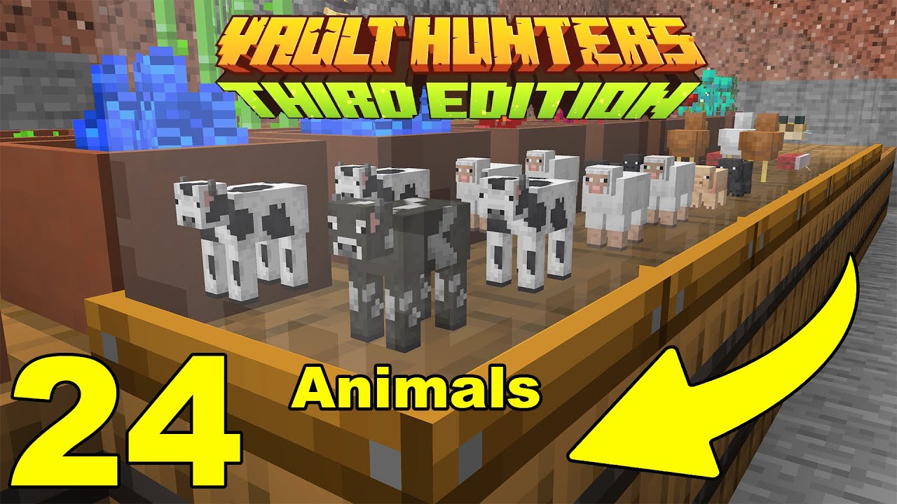 I Got Minecraft Animals In Jars! Minecraft Vault Hunters Ep. 24 - YouTube