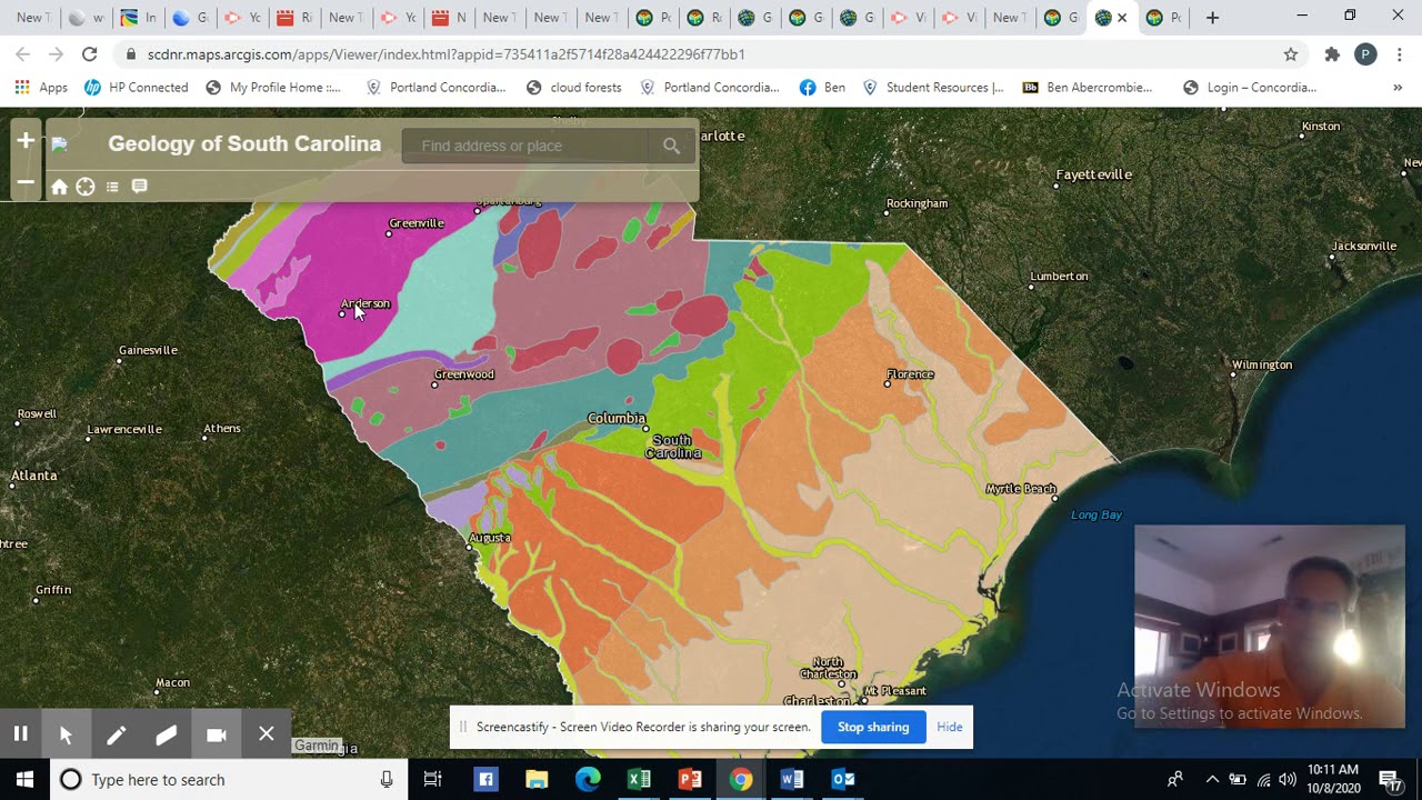 Geology of South Carolina, Regions, Western SC - YouTube