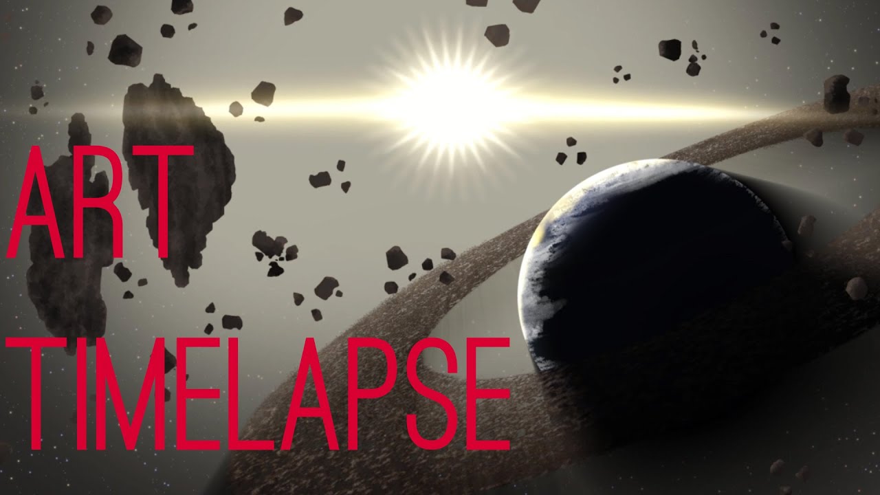 Art Timelapse: Spacescape - YouTube
