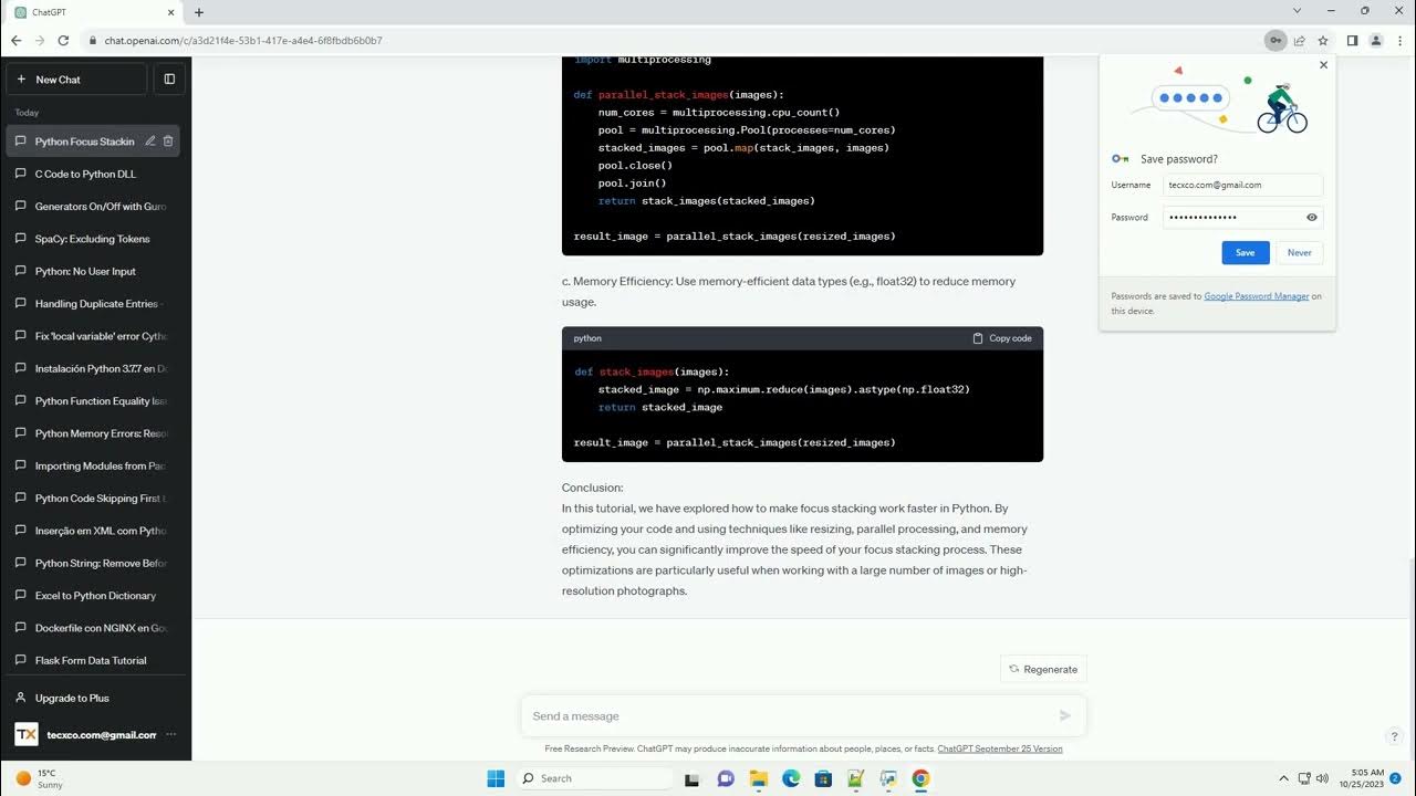 Make focus stacking work faster in Python - YouTube