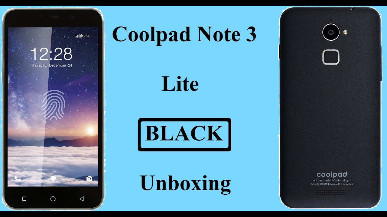 Coolpad Note 3 Lite Black Unboxing - YouTube