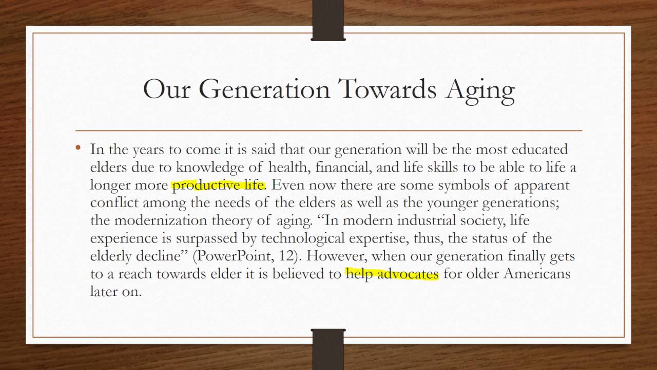 sociology of aging - YouTube