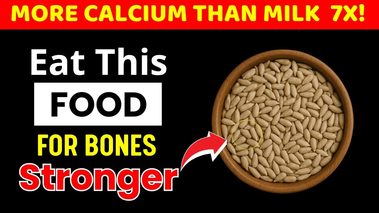 Seniors! Top 7 Foods with More Calcium Than Milk! (Get Stronger Bones ...