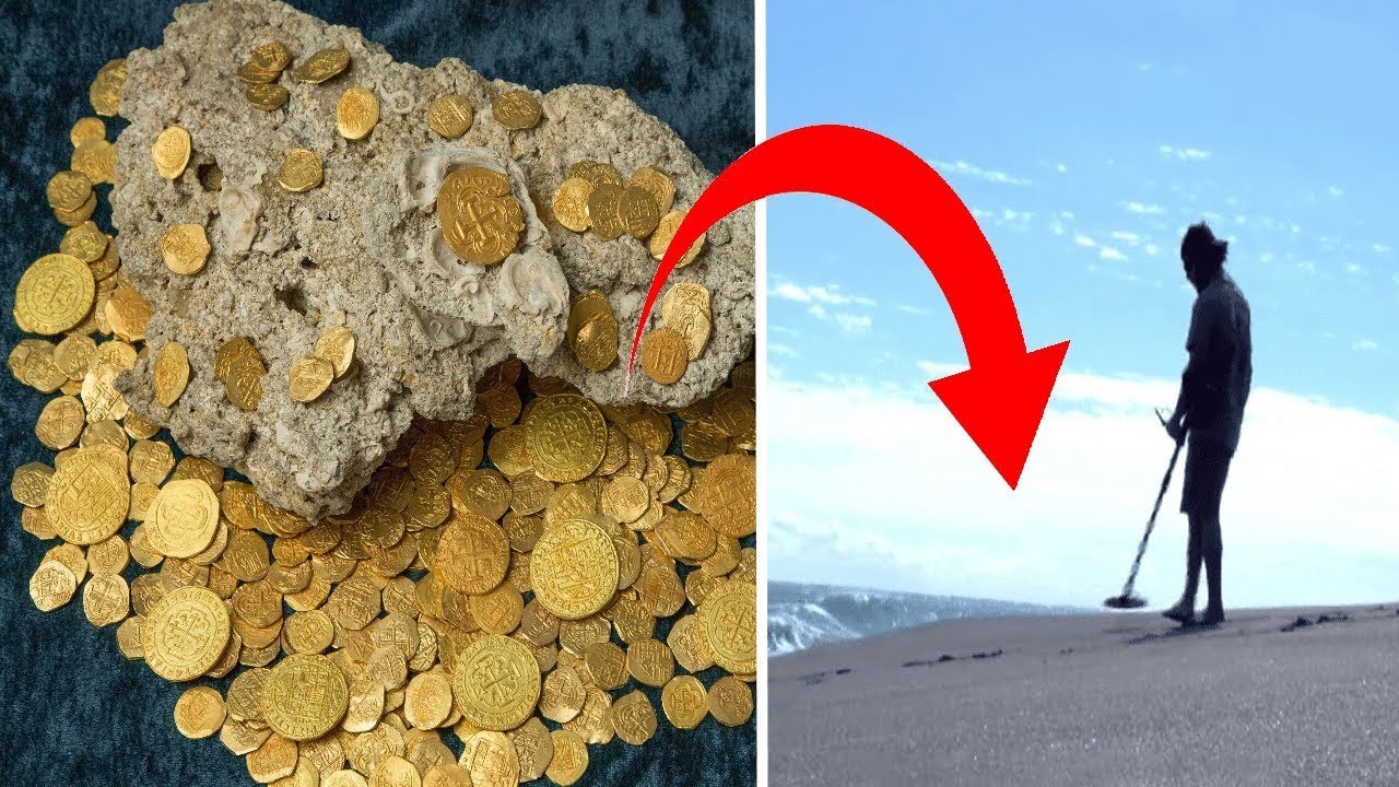 Men scanned a beach and found rare treasure buried beneath the sand ...