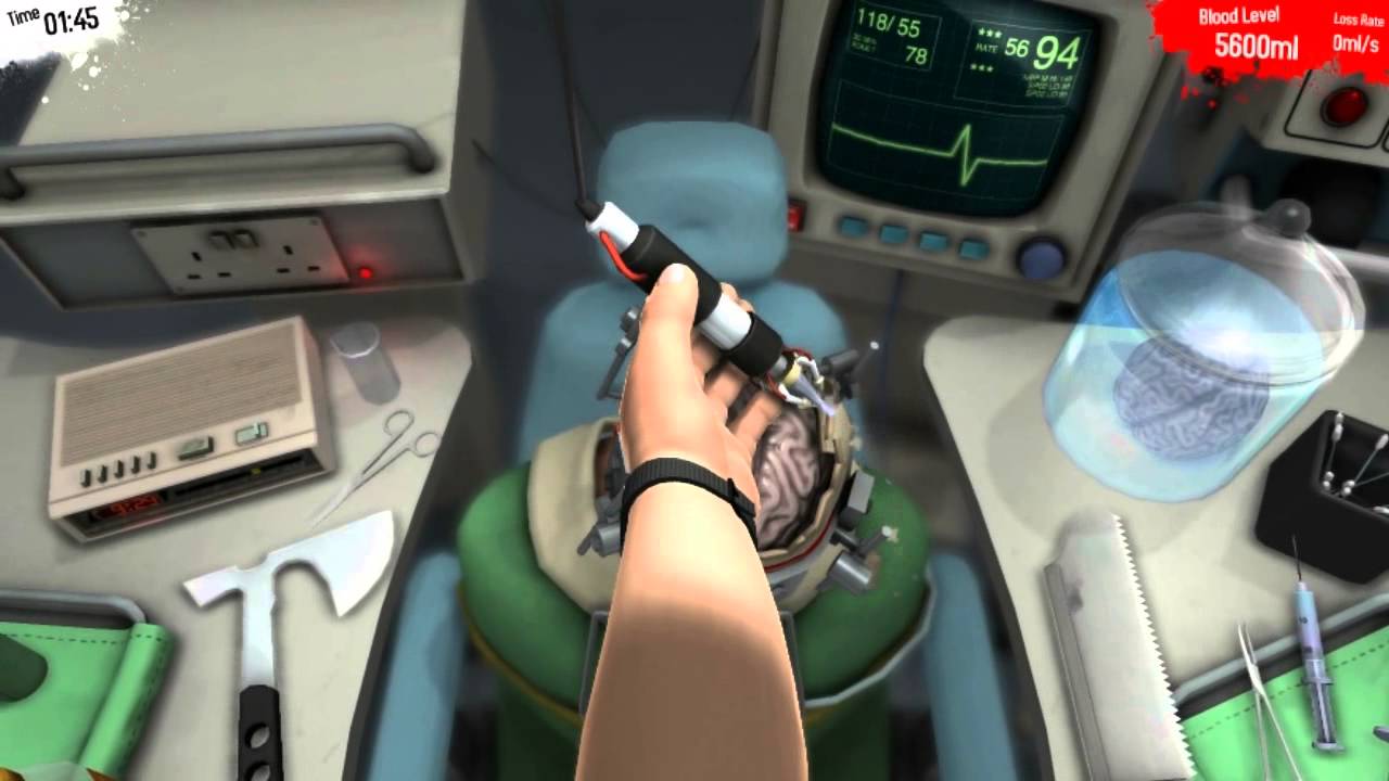 Grave Plays: Surgeon Simulator 2013 - A++ 5600ml Laser Brain Transplant ...