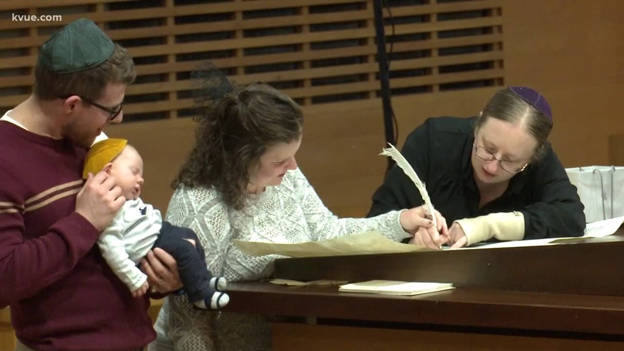 First Torah written by a female in Texas - YouTube