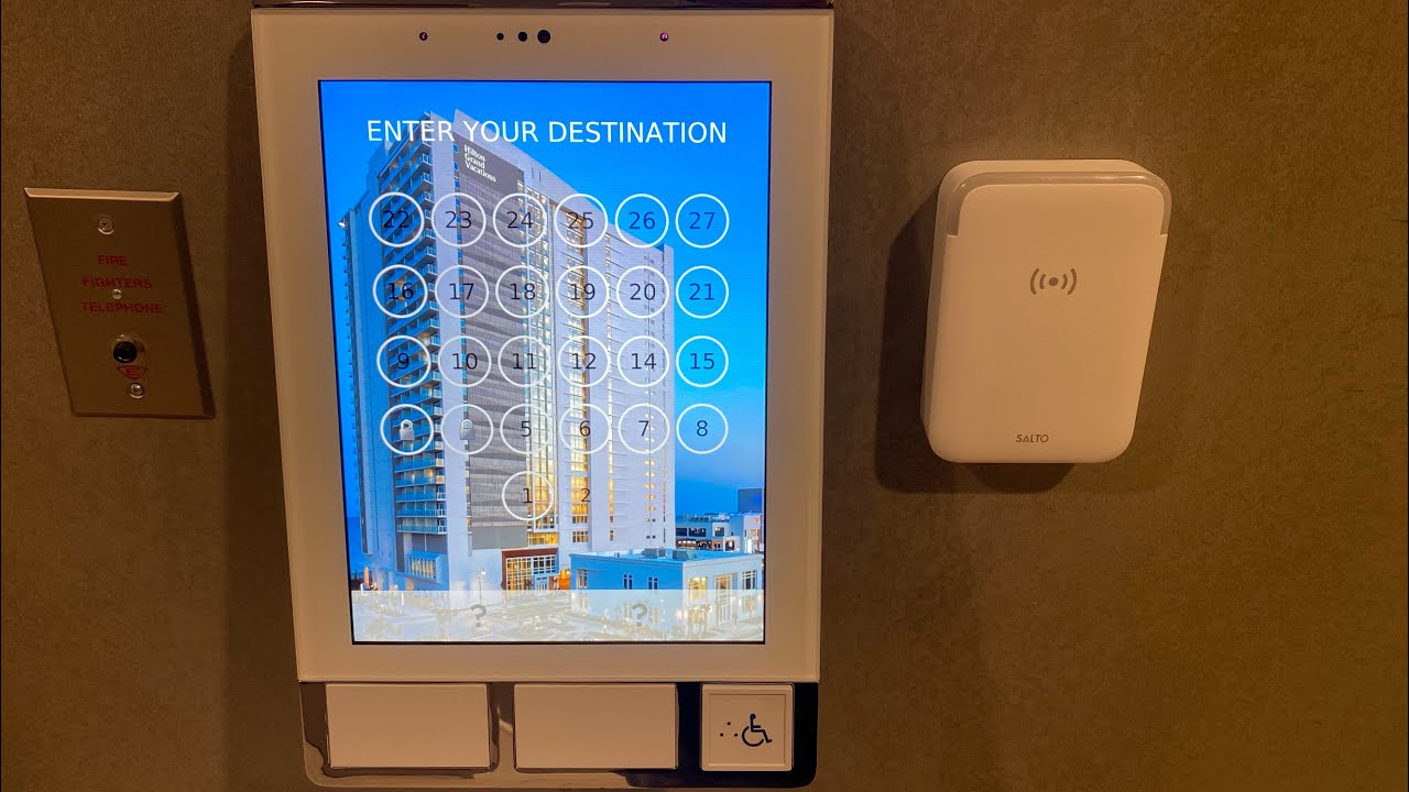 RARE ThyssenKrupp AGILE Destination Dispatch Elevators - Ocean Enclave Resort - Myrtle Beach, SC ...