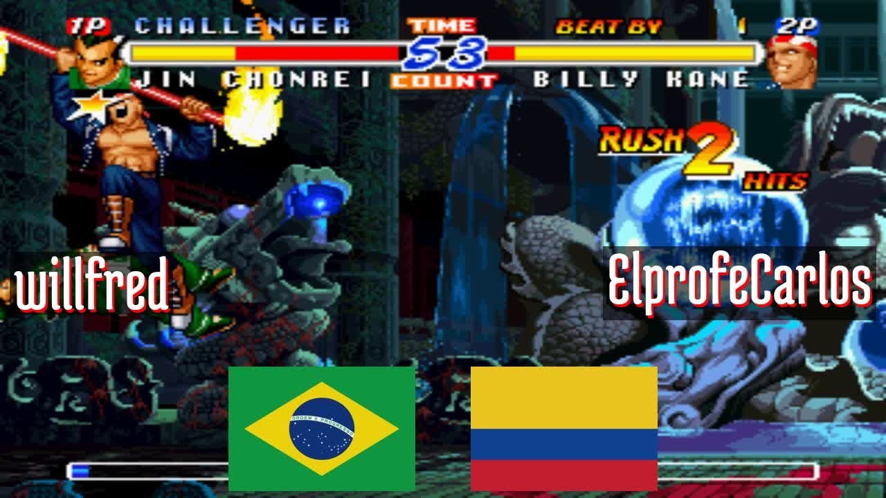 @rbff2h: willfred (BR) vs ElprofeCarlos (CO) [Real Bout Fatal Fury 2 ...