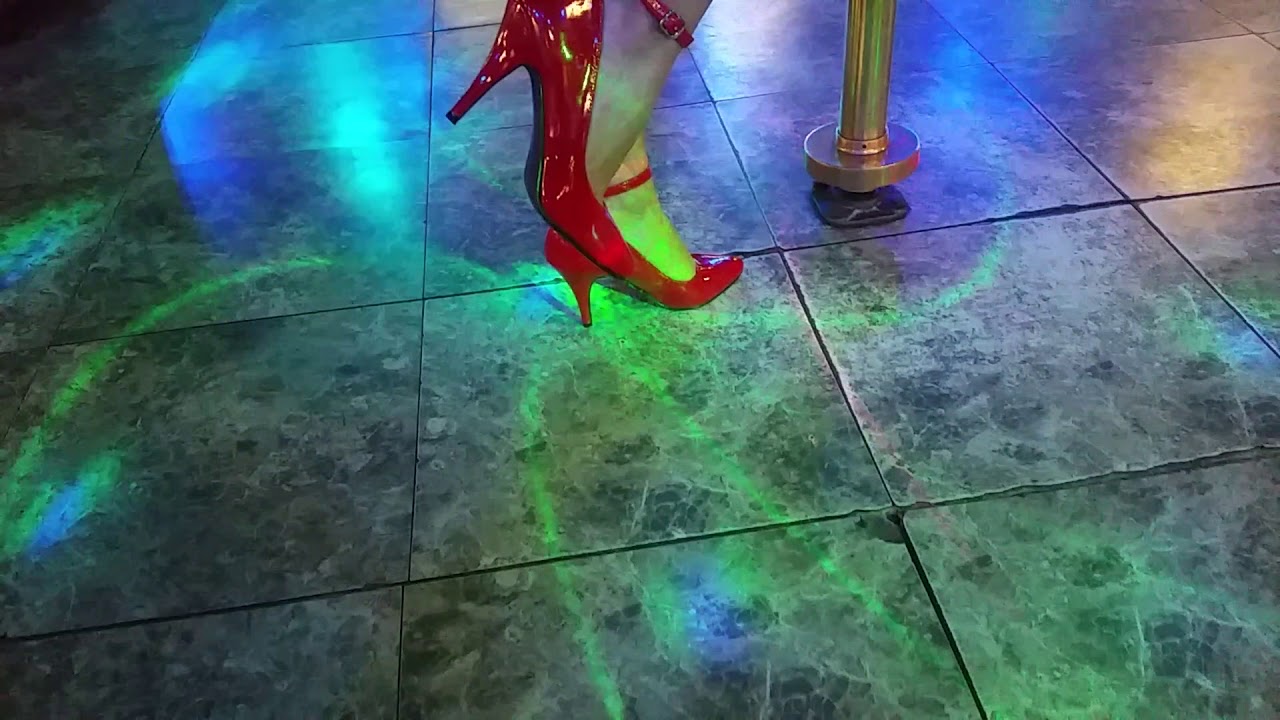 Vanity-431 Red Pumps Shown On Club Stage Up Close - YouTube