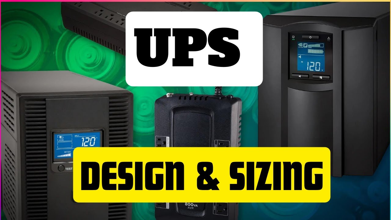 UPS/ Inverter selection sizing & design - YouTube