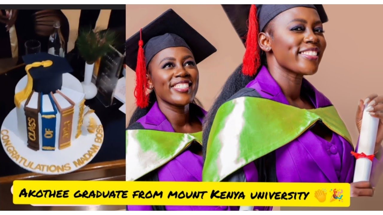 madam akothee graduate from mount Kenya university👏 ️congratulations ...