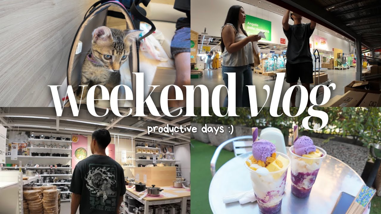 weekend vlog 57 🦋 | productive days :) - YouTube