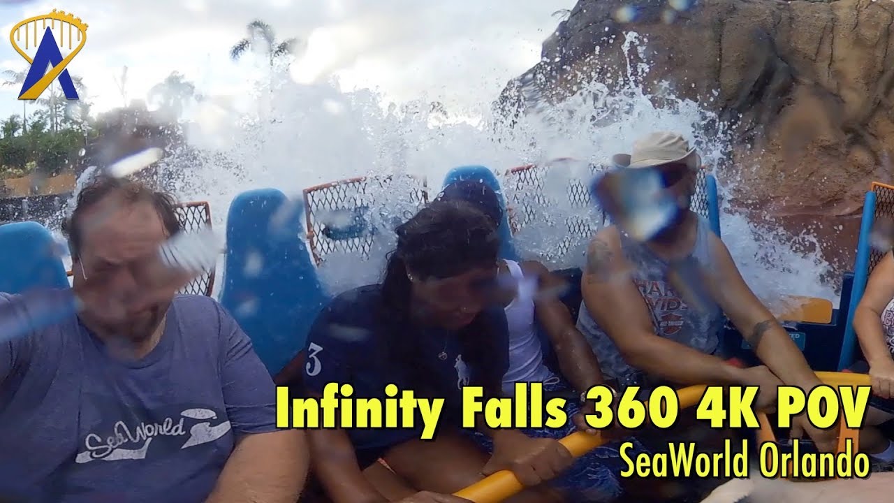 Infinity Falls 4K 360° VR POV at SeaWorld Orlando - YouTube