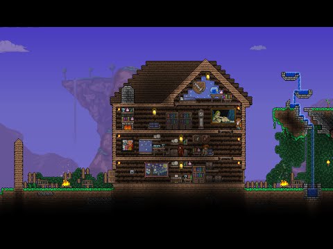 Terraria: Log Cabin (Speedbuild) - YouTube
