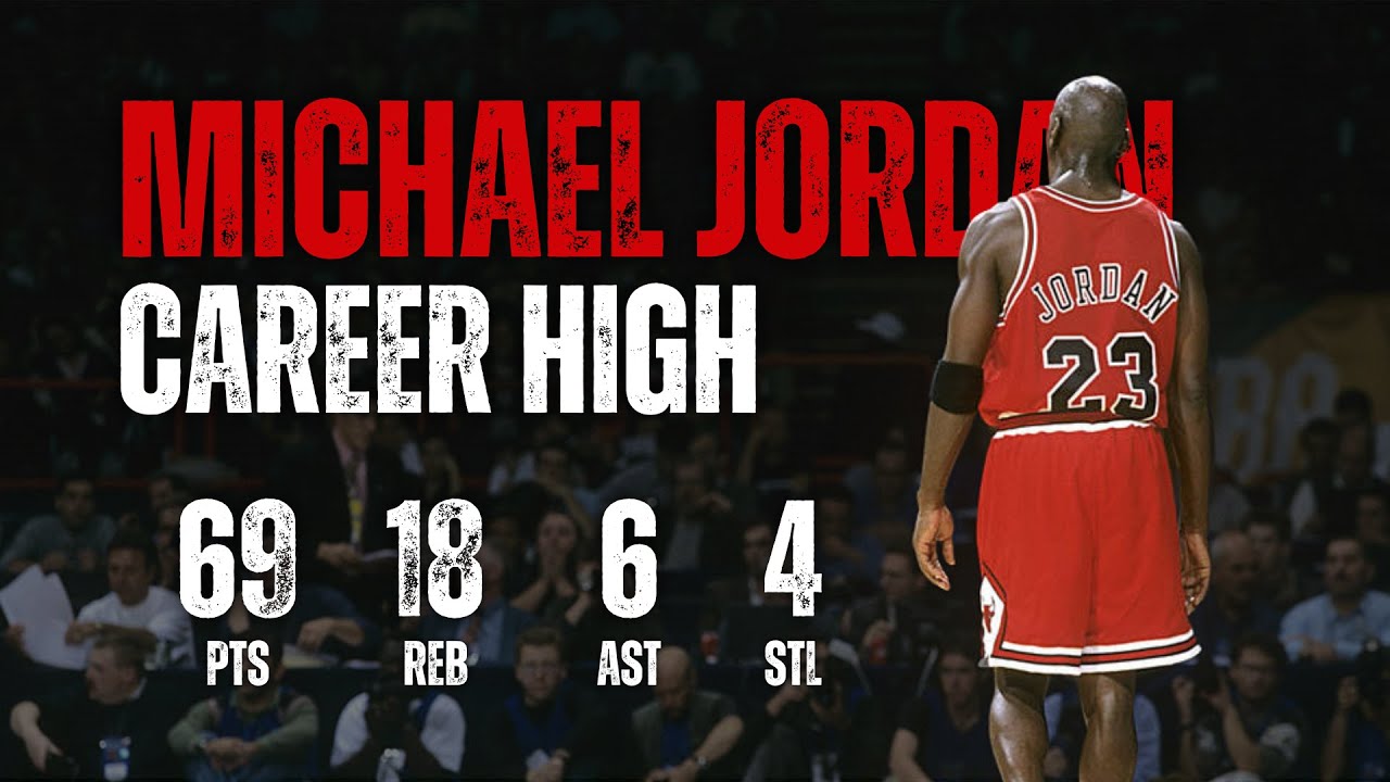 Michael Jordan Career High 69pts Full Game Highlights - YouTube