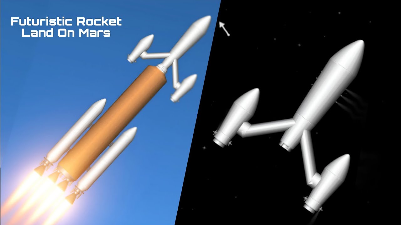 Let's go to mars with my futuristic rocket Space Flight Simulator # ...