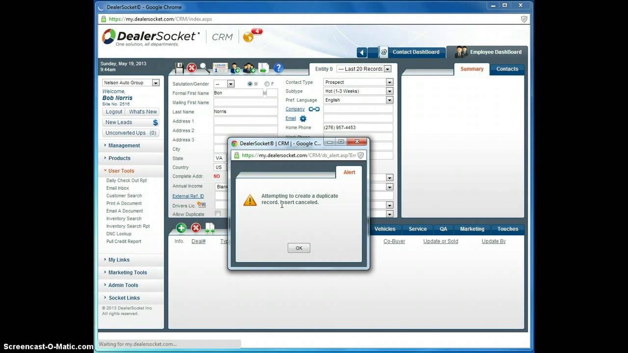Dealersocket Training Series, Duplicate Customers - YouTube