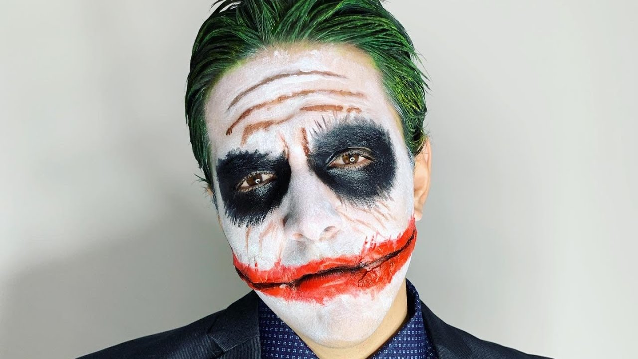 Tutorial de maquiagem coringa - fácil - YouTube