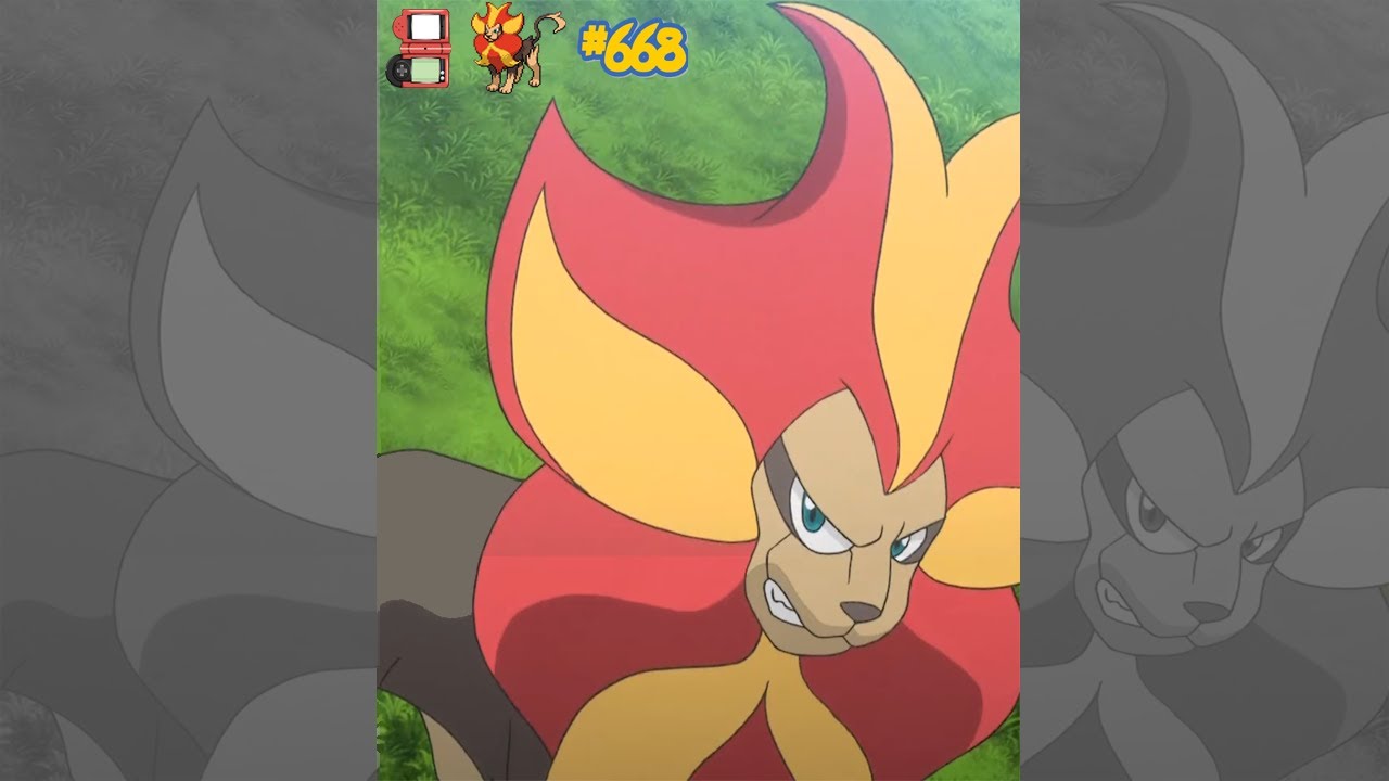 Basically Male Pyroar [POKEDEX 668, Gen 6] Facts/Trivia - YouTube