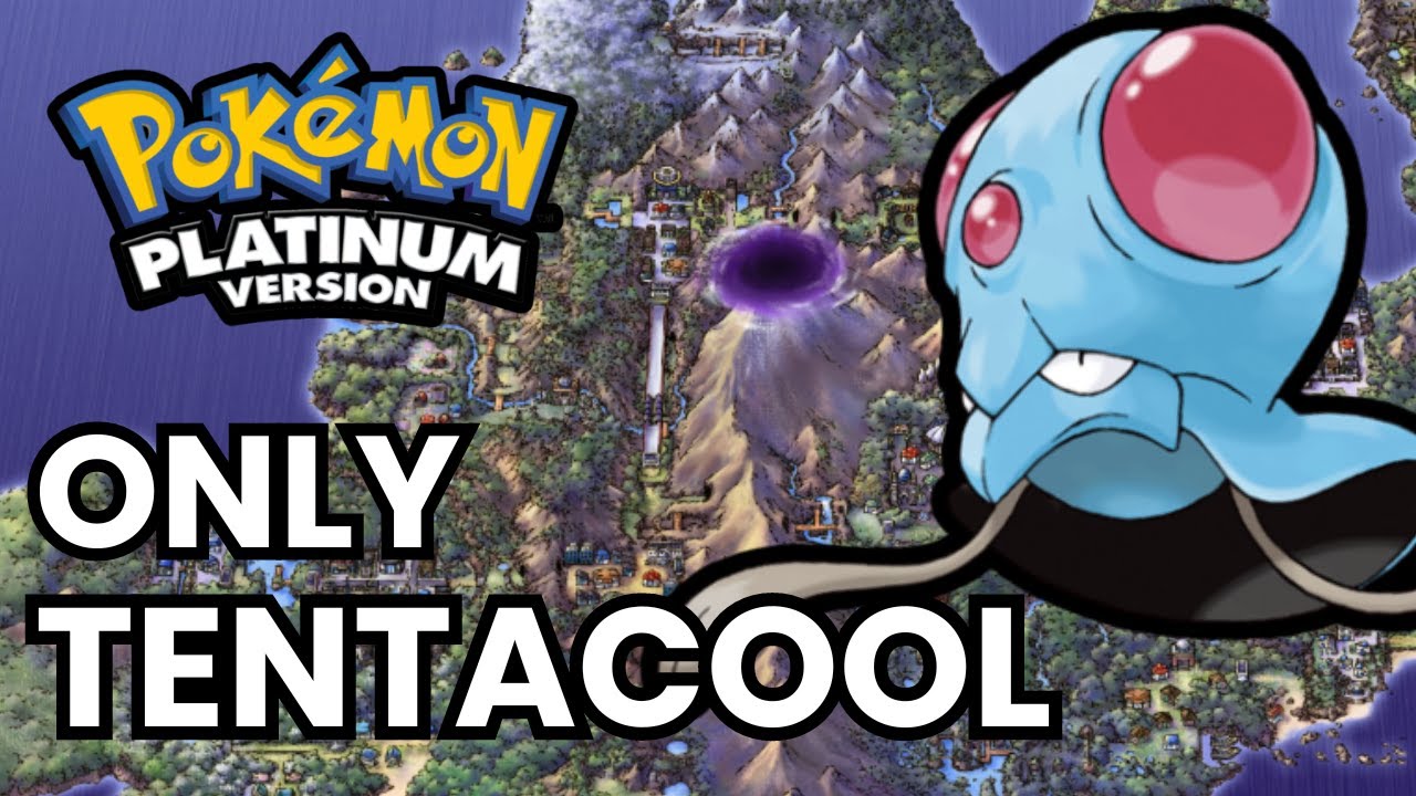 Pokemon Platinum TENTACOOL ONLY ️ Pokemon Challenge No Items In Battle ...