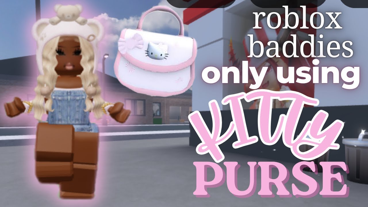 ONLY using KITTY PURSE in ROBLOX BADDIES - YouTube
