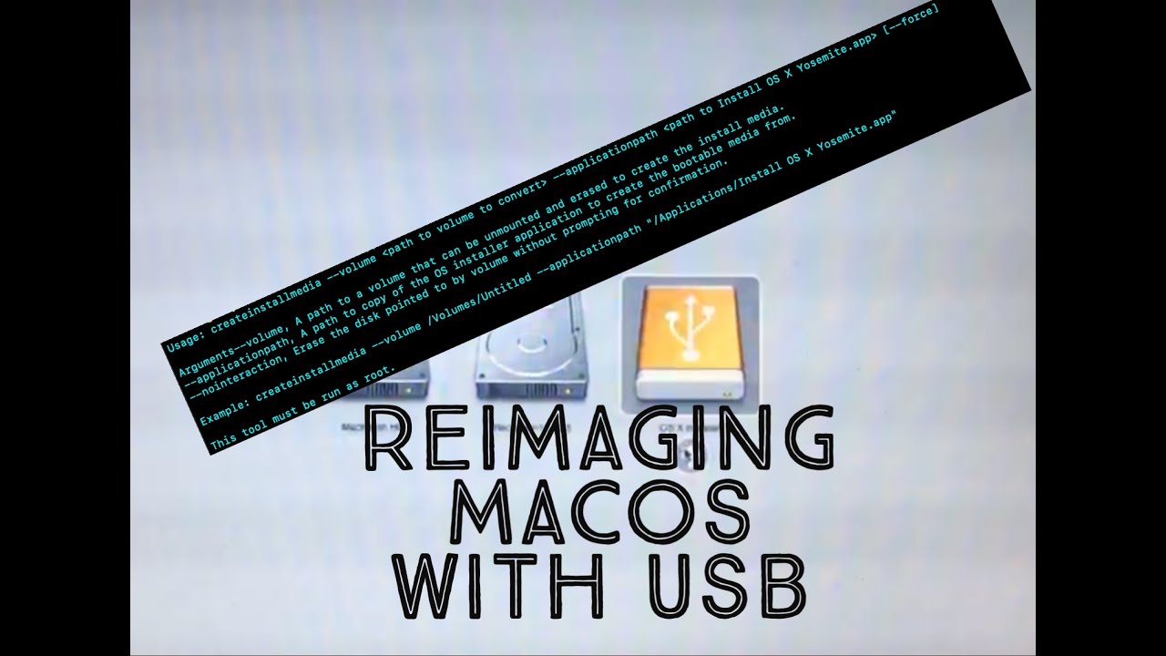 Reimage MacOS with USB - YouTube