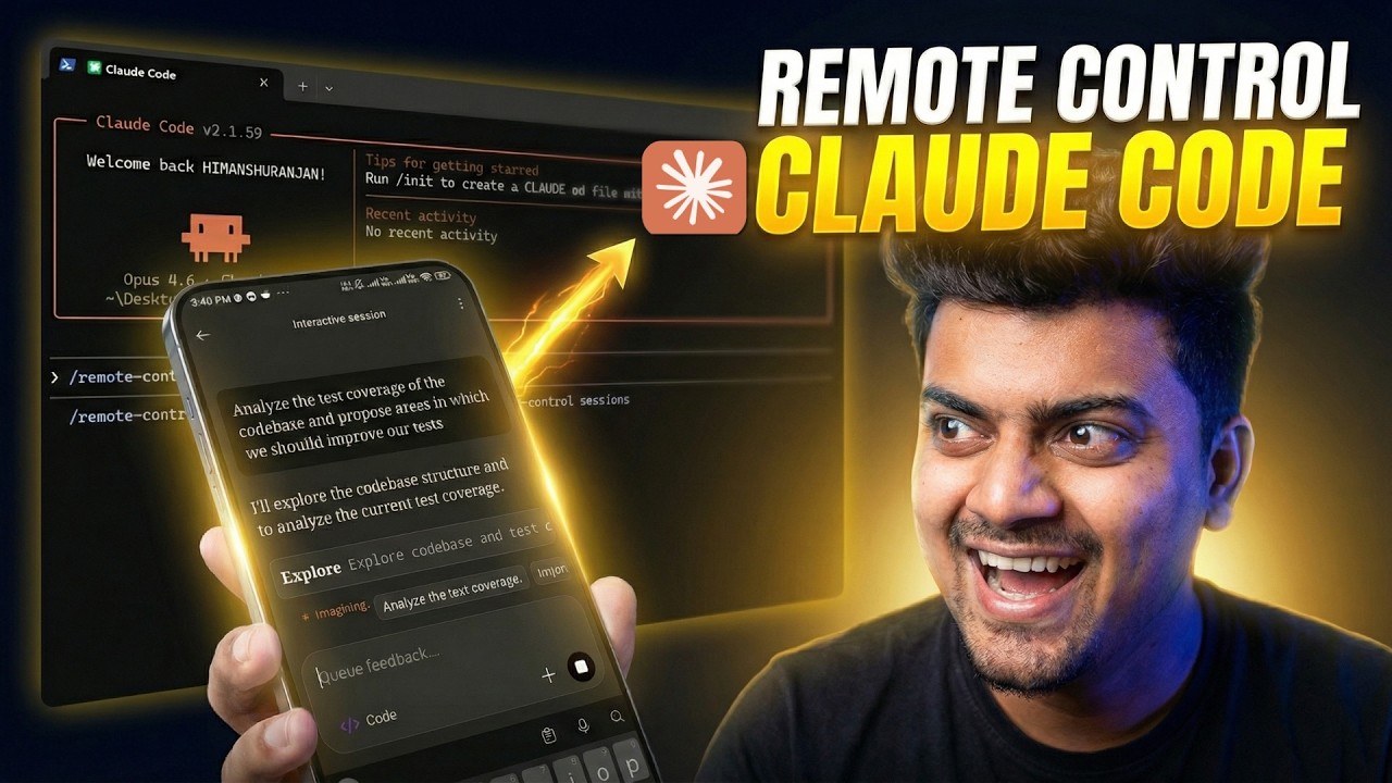 Claude Code Remote Control: Full Setup Guide (Mobile to Terminal) 📱 ...