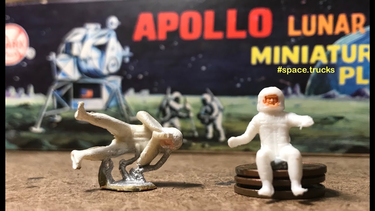 Marx Toys Miniature Playset Spacemen, 30mm LP Toys Spacemen, Saucer ...