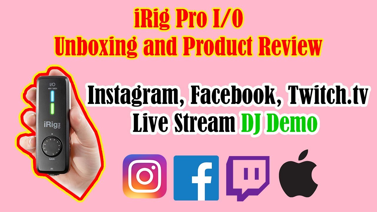 iRig Pro I/O Unboxing and Product Review with set up for instagram ...