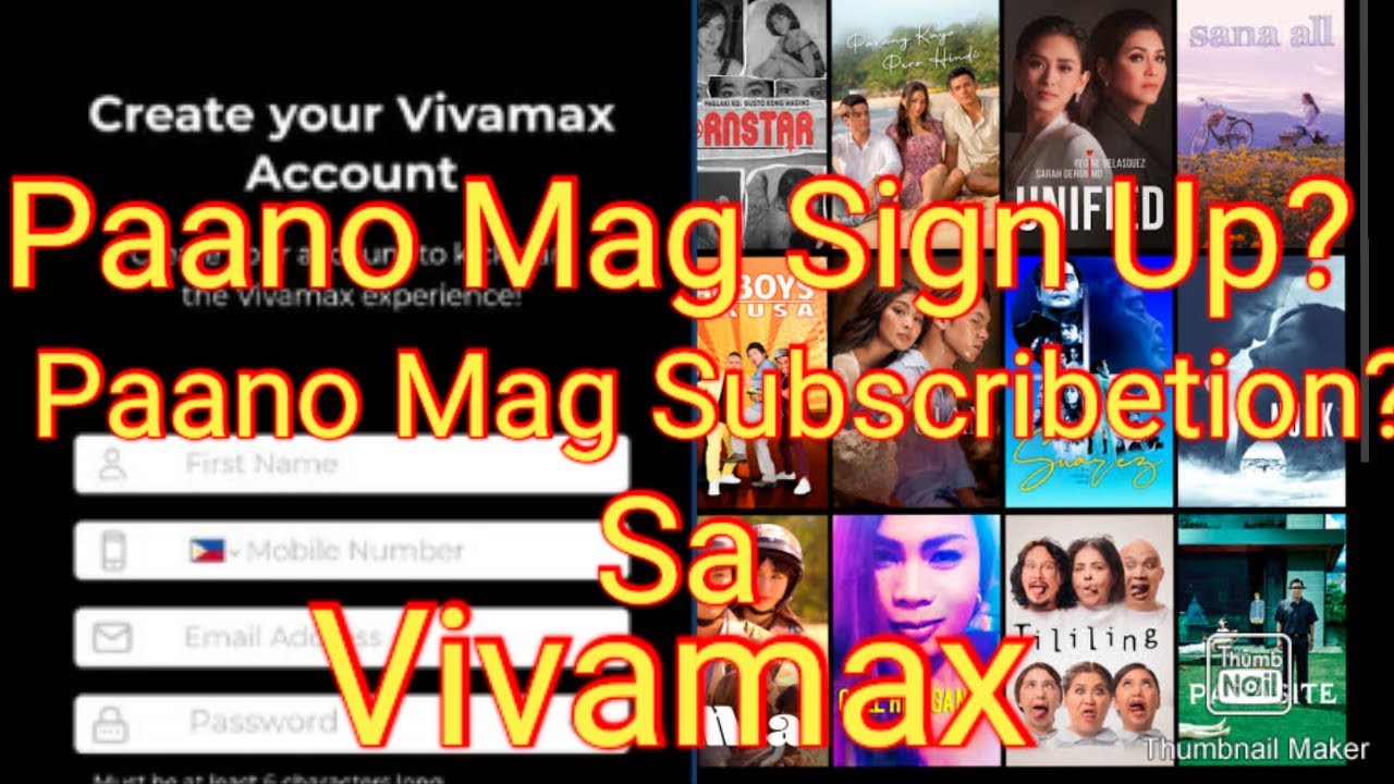Paano Mag Sign Up At Mag Subscription Sa Vivamax Atin To - YouTube