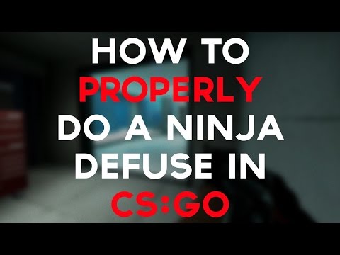 How to properly do a Ninja Defuse in CS:GO