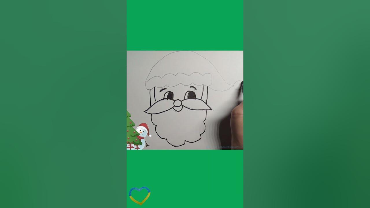Як намалювати простий малюнок для дітей ДІД МОРОЗ How To Draw A Santa