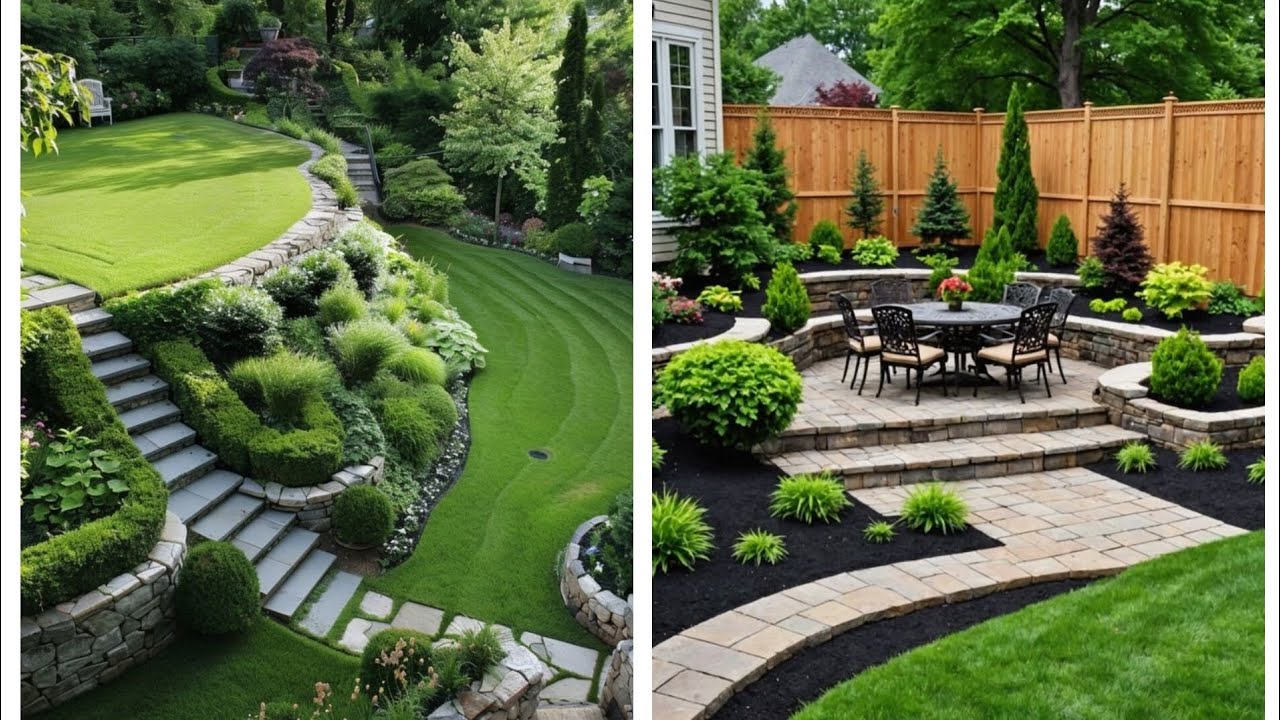 Top Home Garden Landscaping Ideas 2025 | House Backyard Patio Design ...