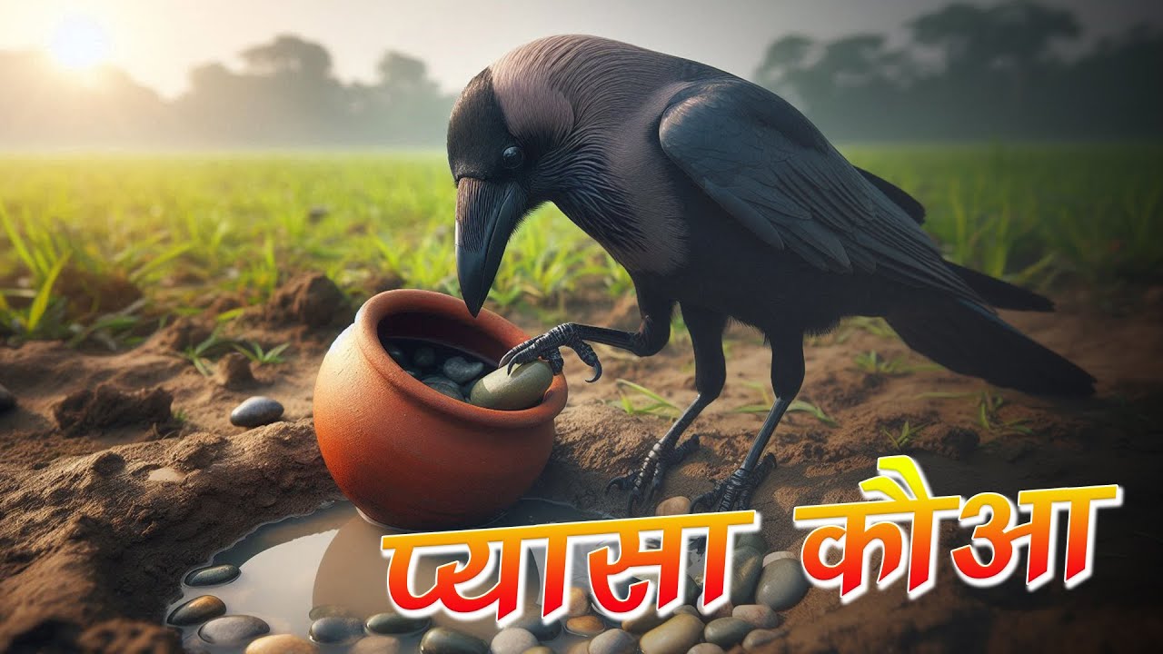Pyasa Kauwa - Story of Thirsty Crow | प्यासा कौवा | Kids Bedtime ...