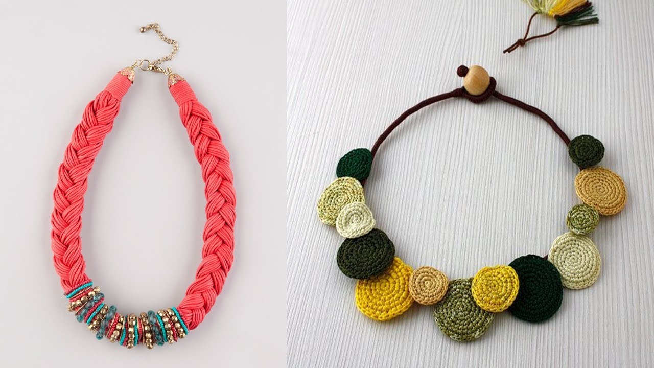 IDEAS DE COLLARES TEJIDOS A CROCHET - YouTube