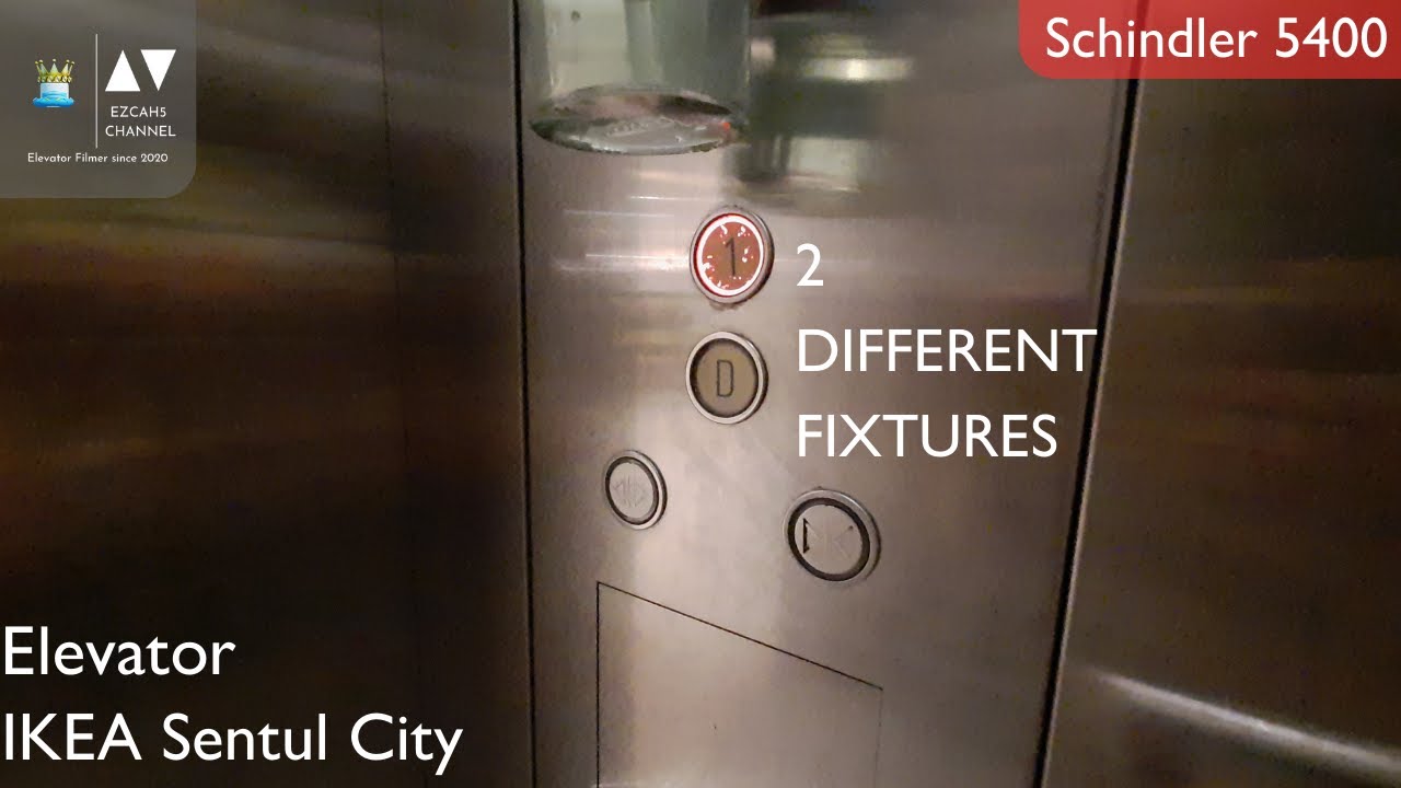 Schindler 5400 Traction Elevator - IKEA Sentul City - YouTube