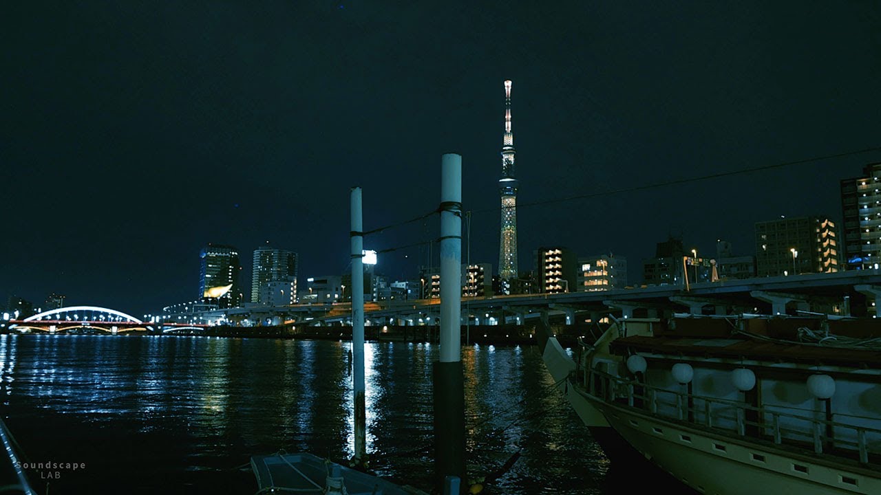 Tokyo Sumida River Terrace Soundscape | For Sleeping, Working - YouTube