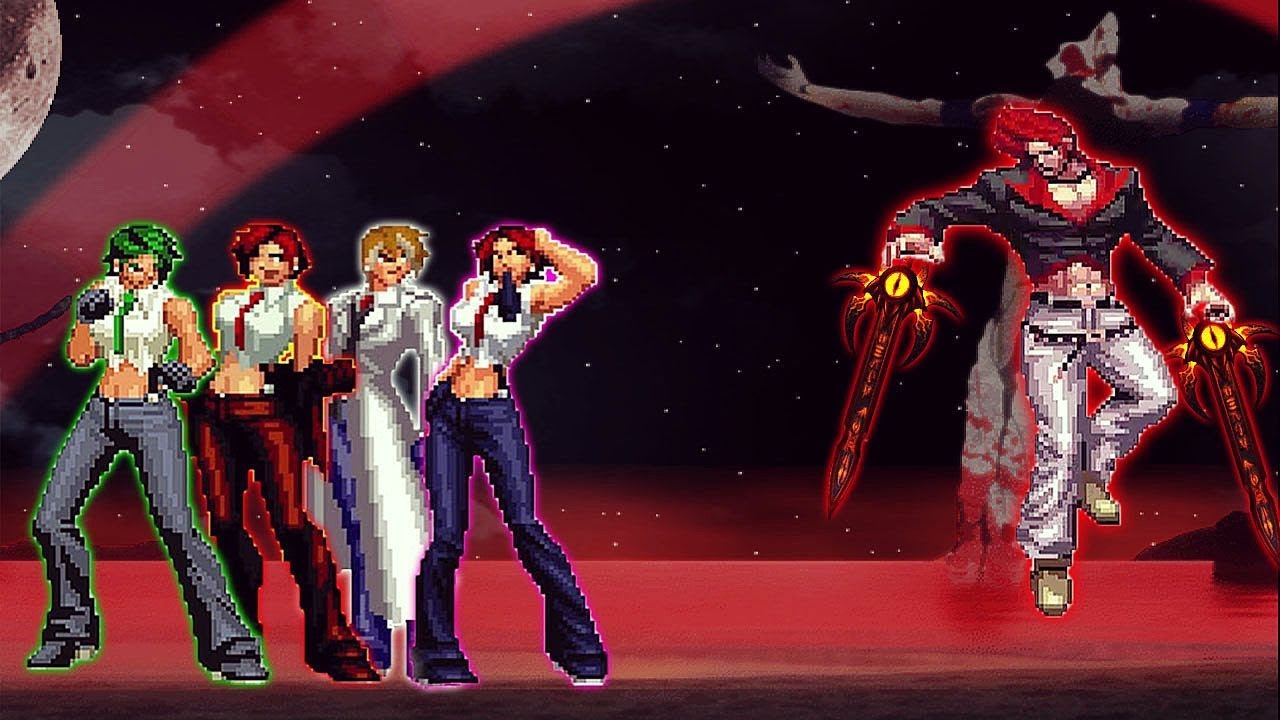 [KOF Mugen] Iori Yasakani Vs Vanessa Team - YouTube