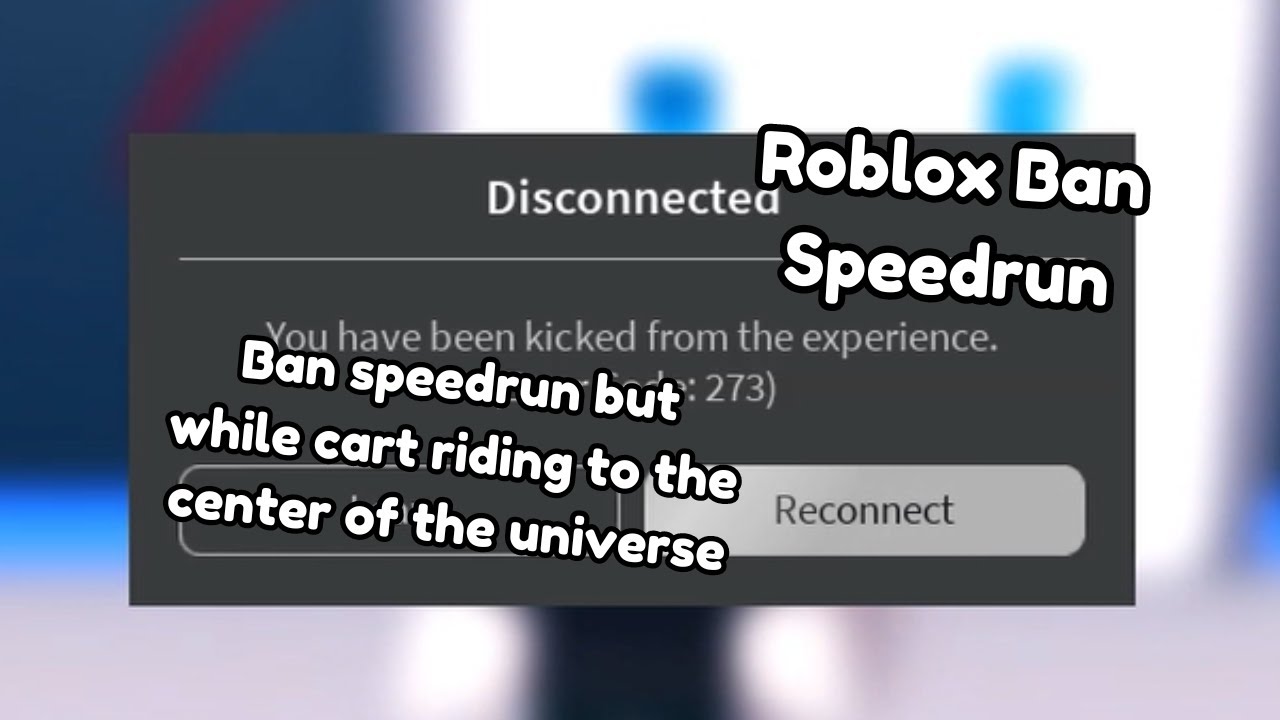 Roblox Ban Speedrun But In Space (not literally) - YouTube