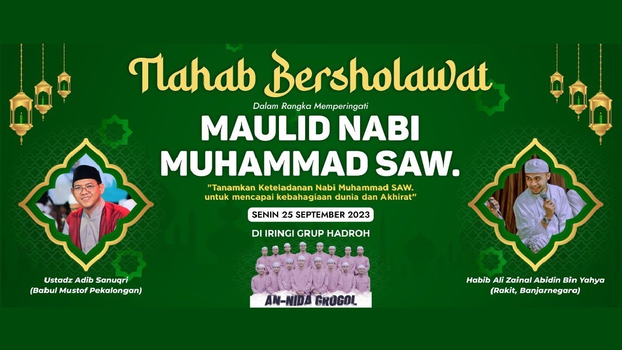 Tlahab Bersholawat bersama Ust Adib Sanuqri & Habib Ali Zainal Abidin ...