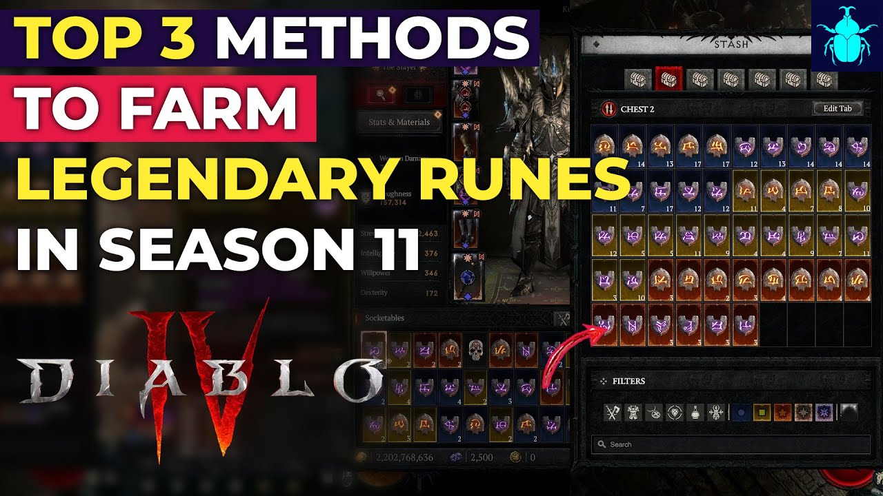 Diablo 4: The 3 BEST methods to farm legendary runes in Season 11 - YouTube
