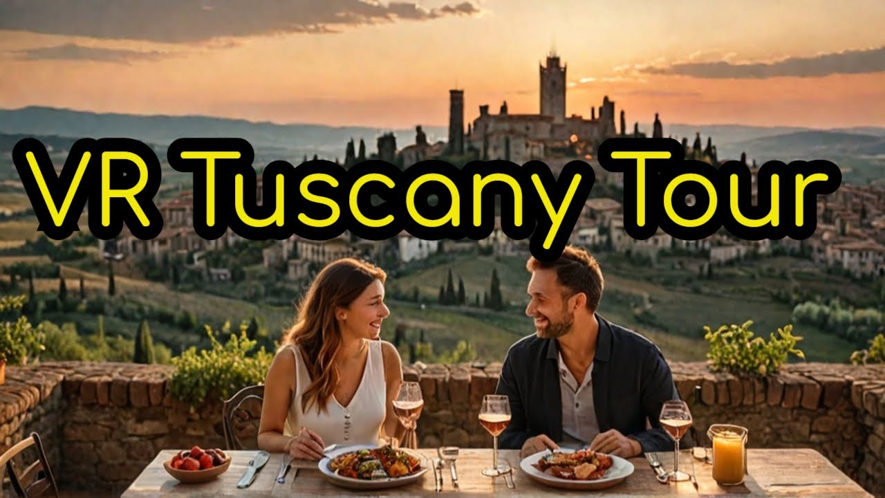 360° VR Walking Tour of San Gimignano, Italy & Evening Dinner in ...