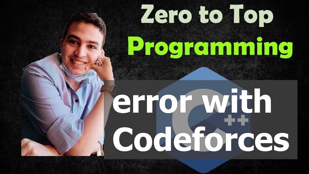 Error with CodeForces and start sheet - YouTube