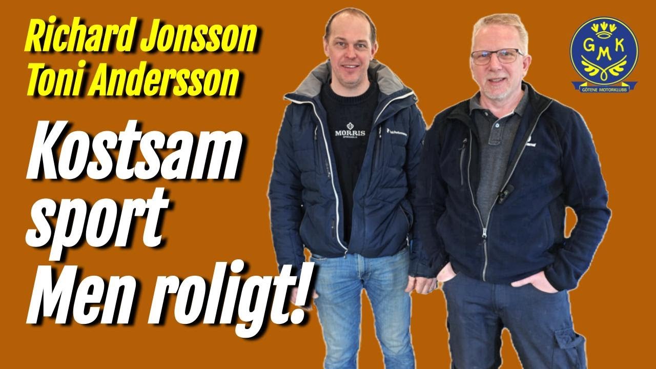 GÖTENE MK: Rallyföraren Richard Jonsson med kartläsaren Toni Andersson ...