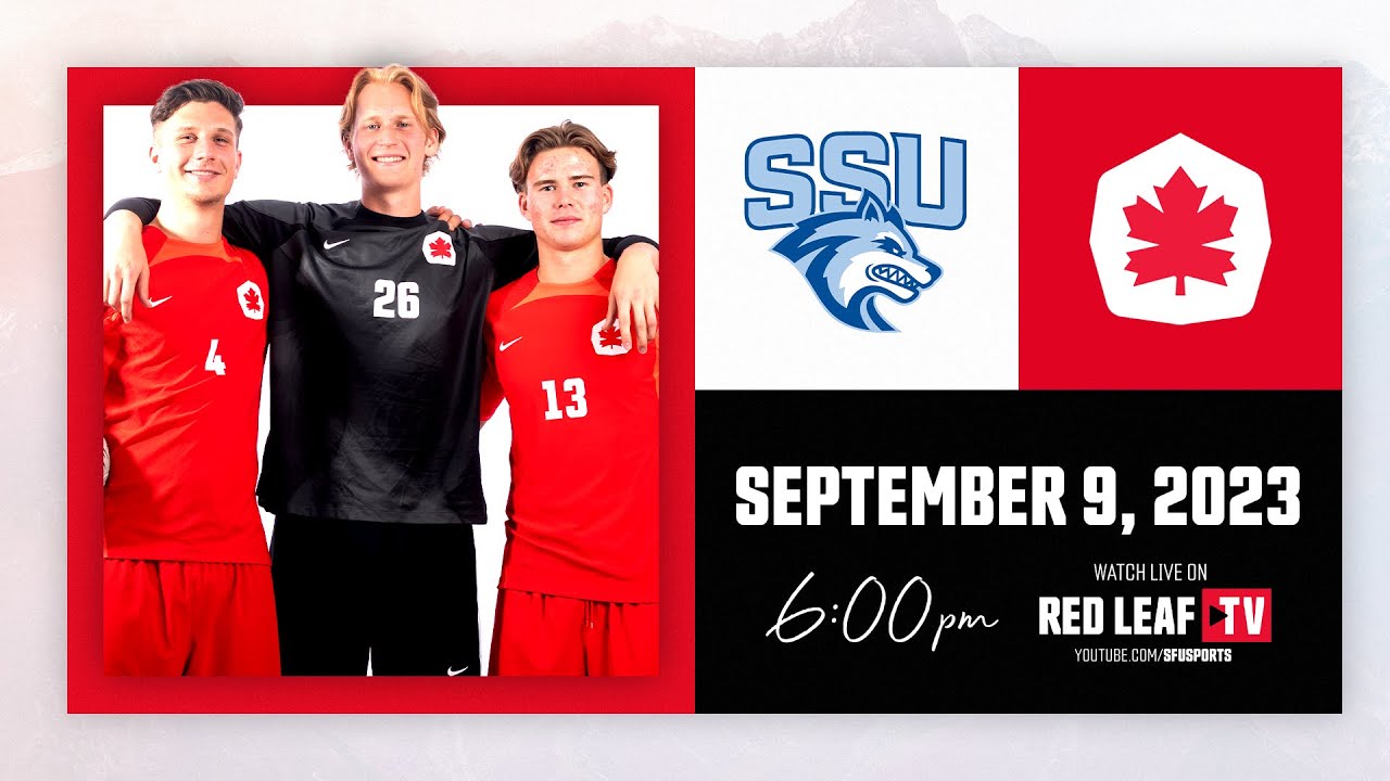 SFU Men's Soccer: Red Leafs vs. Sonoma State - September 9, 2023 - YouTube