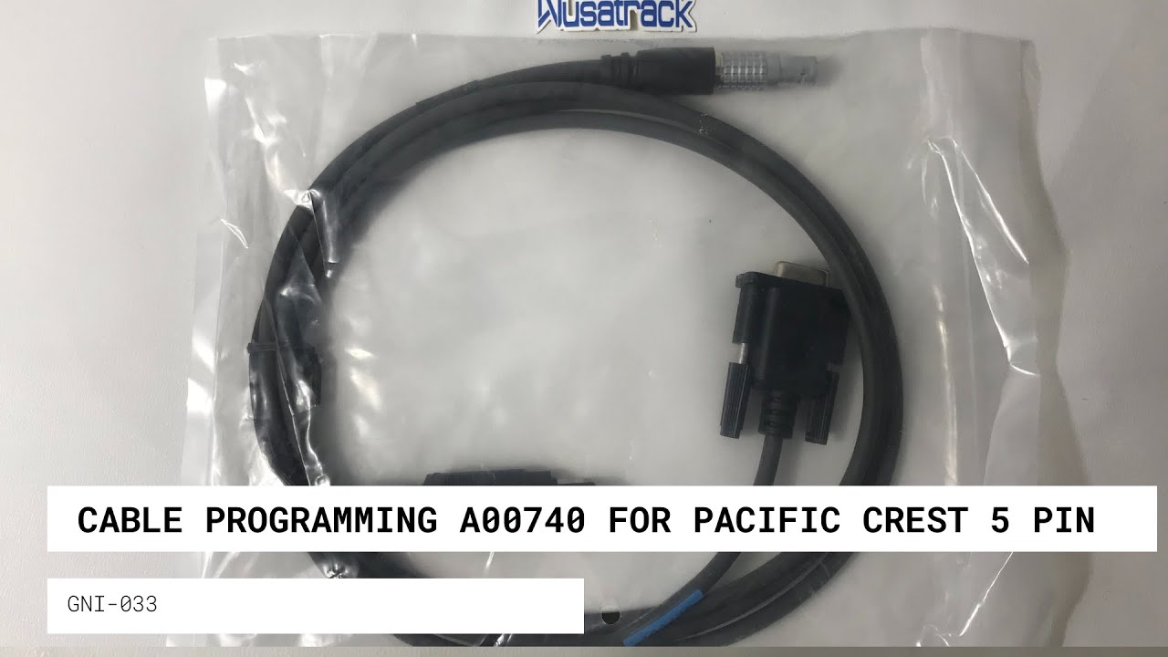Cable Programming A00740 For Pacific Crest 5 Pin - YouTube