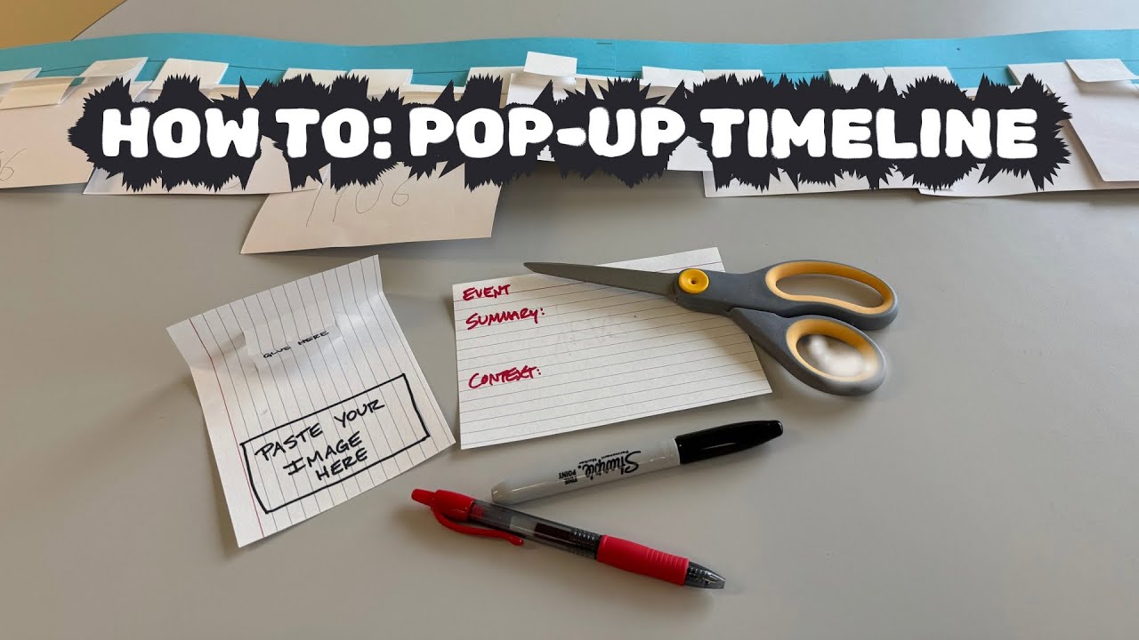 U.S. History Project Tutorial: Pop-Up Timeline (Project Based Learning ...