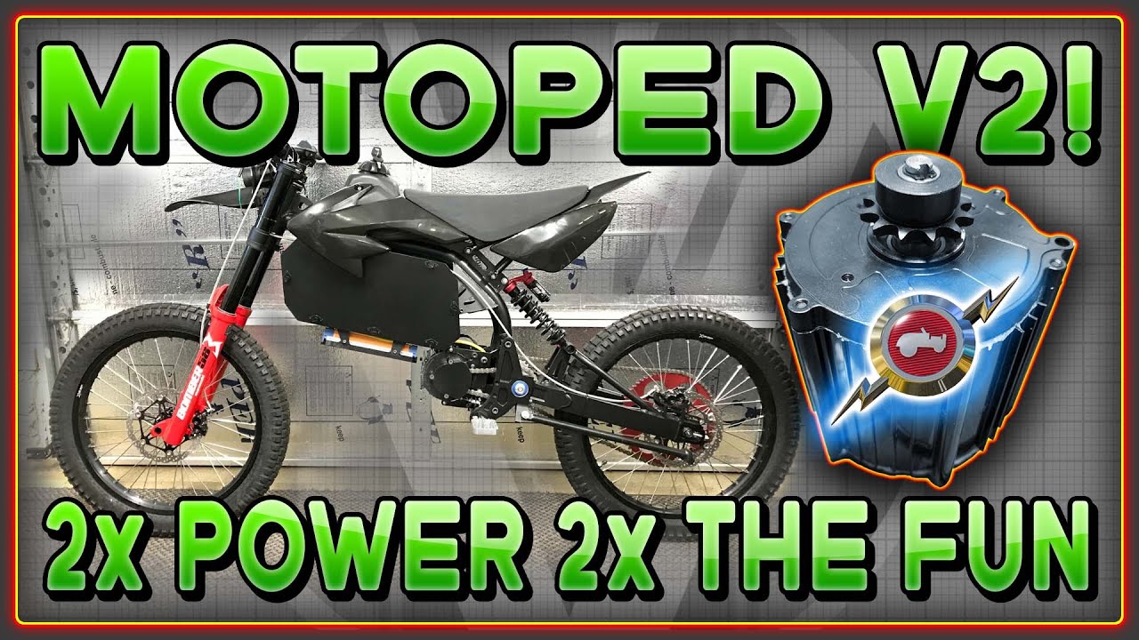 Motoped V2 Dirt Bike 18kw! Twice the Power, Twice the Fun! - YouTube