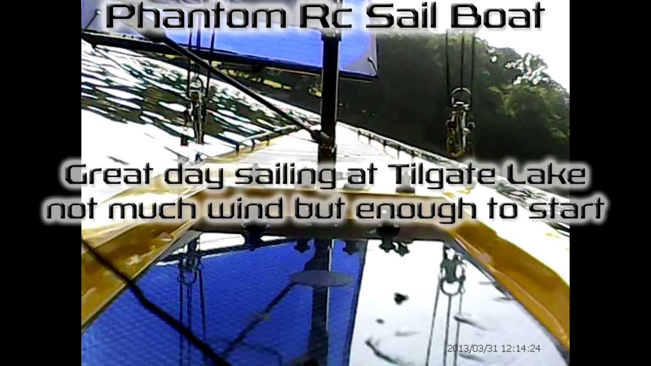 Phantom RC Sail Boat at Tilgate Crawley - YouTube