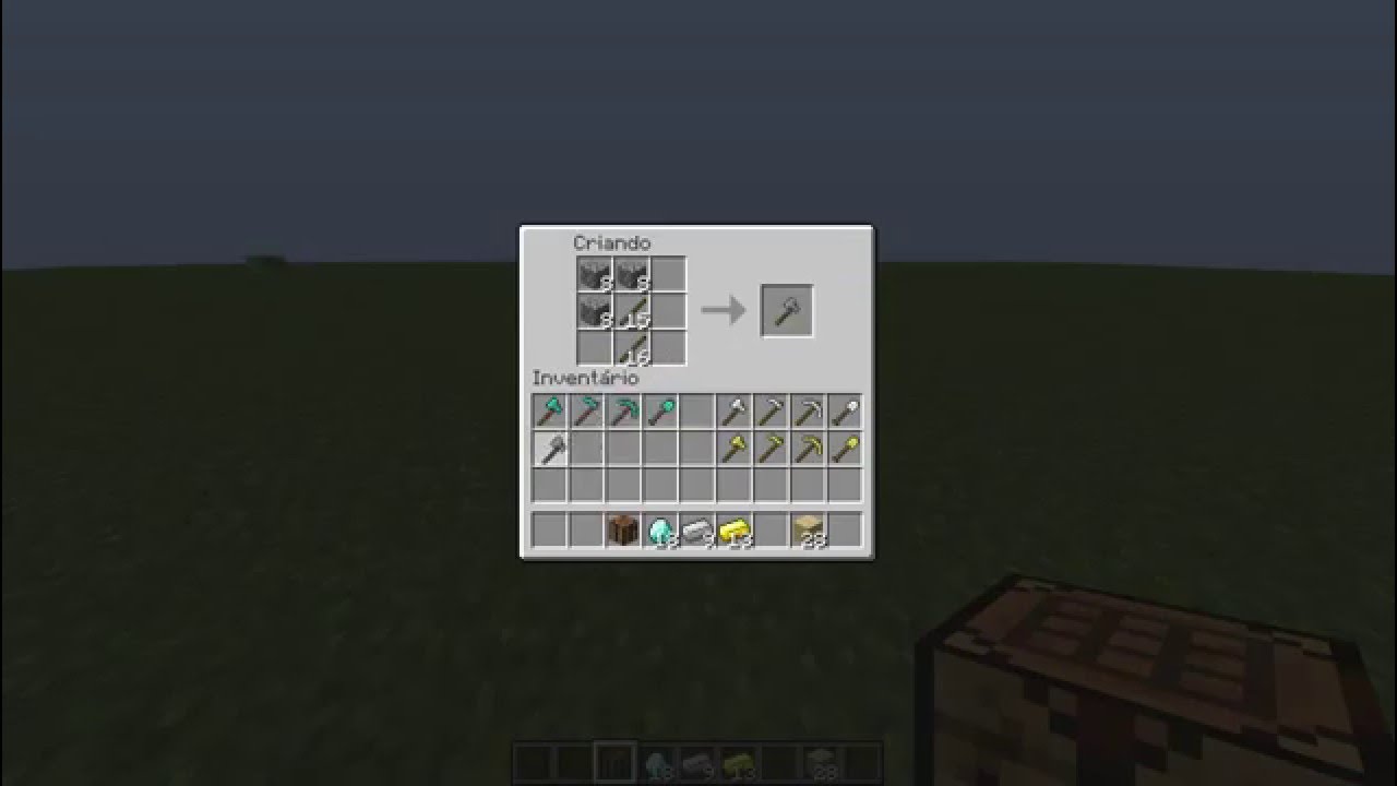 COMO FAZER FERRAMENTAS EM MINECRAFT - YouTube